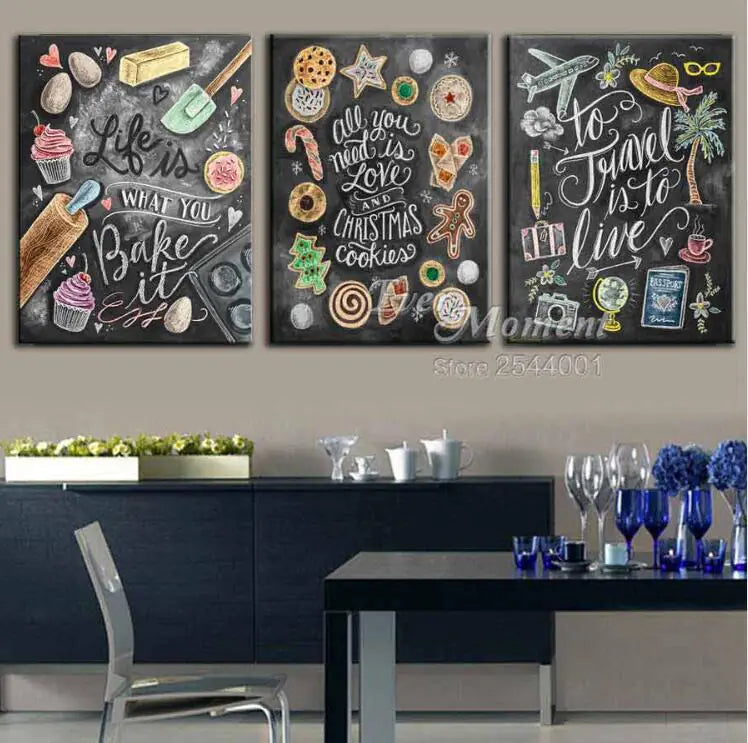 Chalkboard Wall Mural, 5D DIY Diamond Painting Decor – Synger Fanatic ...